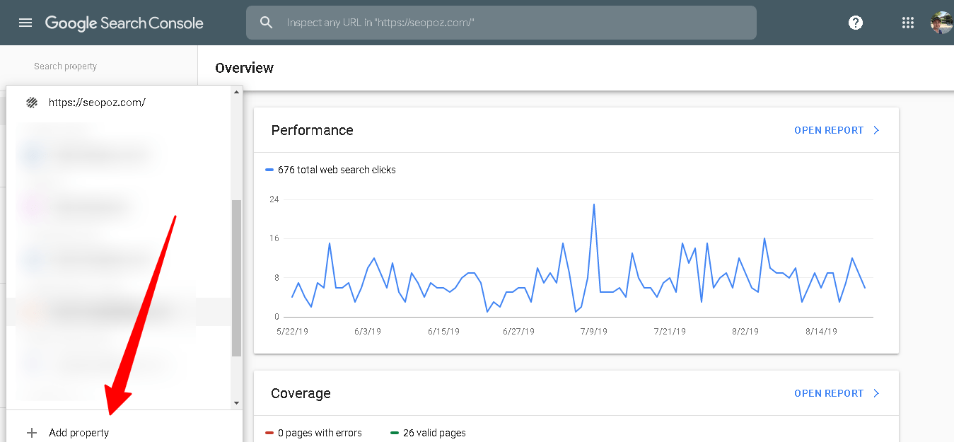 How to add your website to Google Search Console? | SeoPoz Official Blog